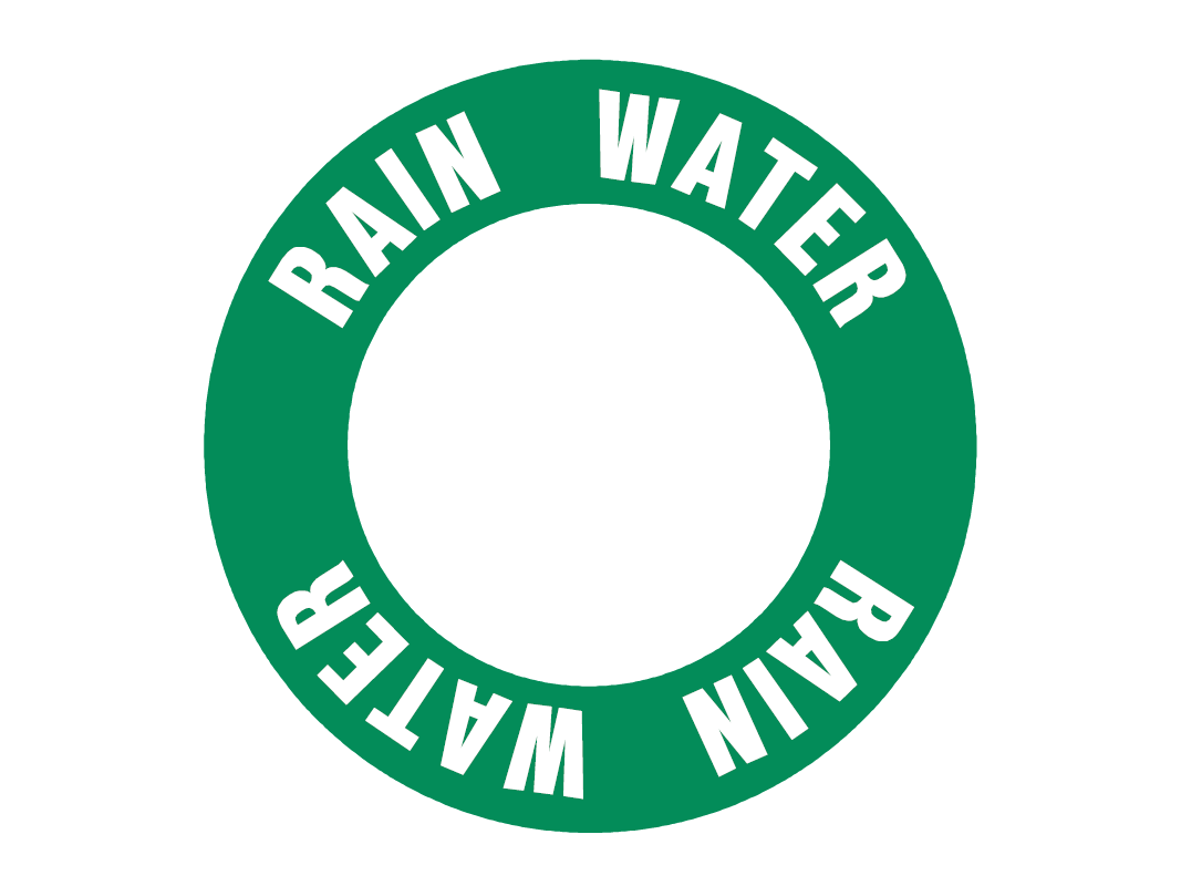 Tap Cover Plate Signs | Rain Water | Blue Mountain Co Plumbing
