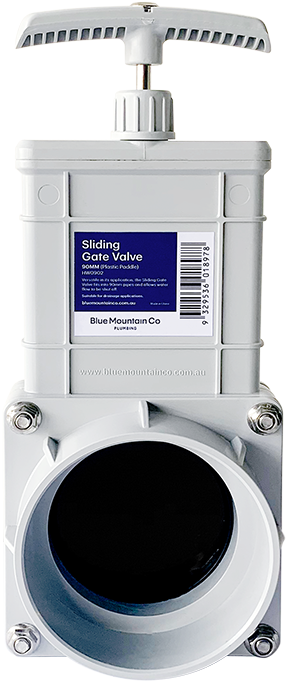 90mm Sliding Gate Valve (Plastic) | Water Flow Control | BMCo Plumbing